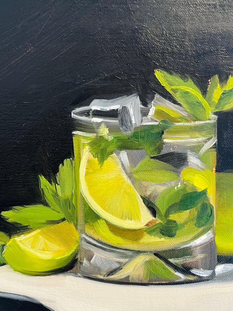Francesca Currie - Mojito - original still cocktail figurative realism ...