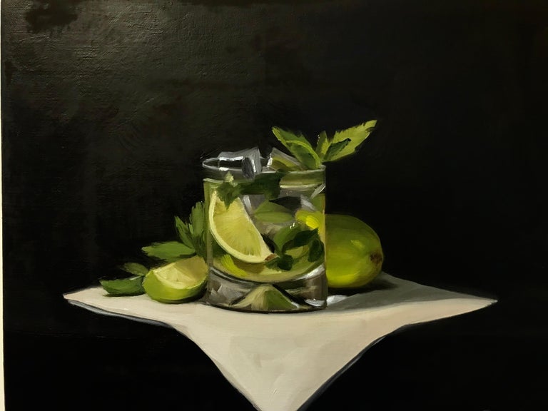 Francesca Currie - Mojito - original still cocktail figurative realism ...