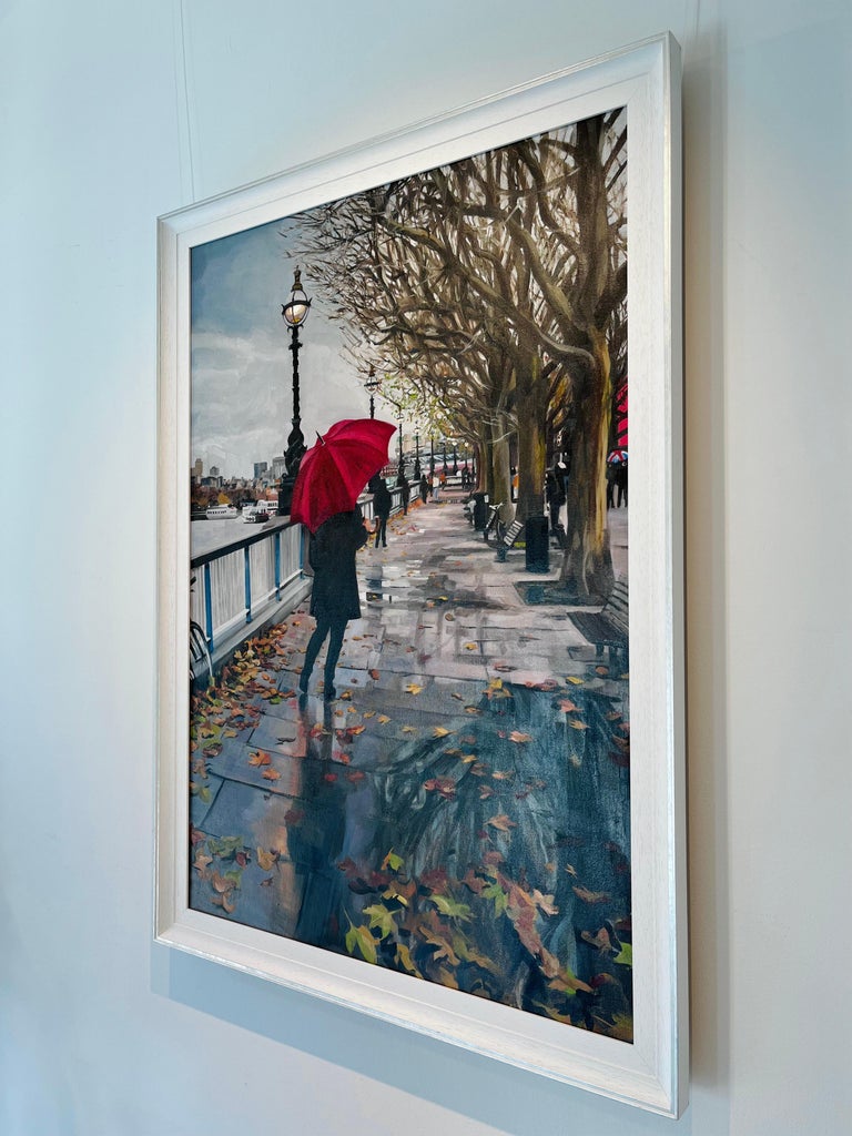 Francesca Currie - Walking in the Rain - original london figurative ...