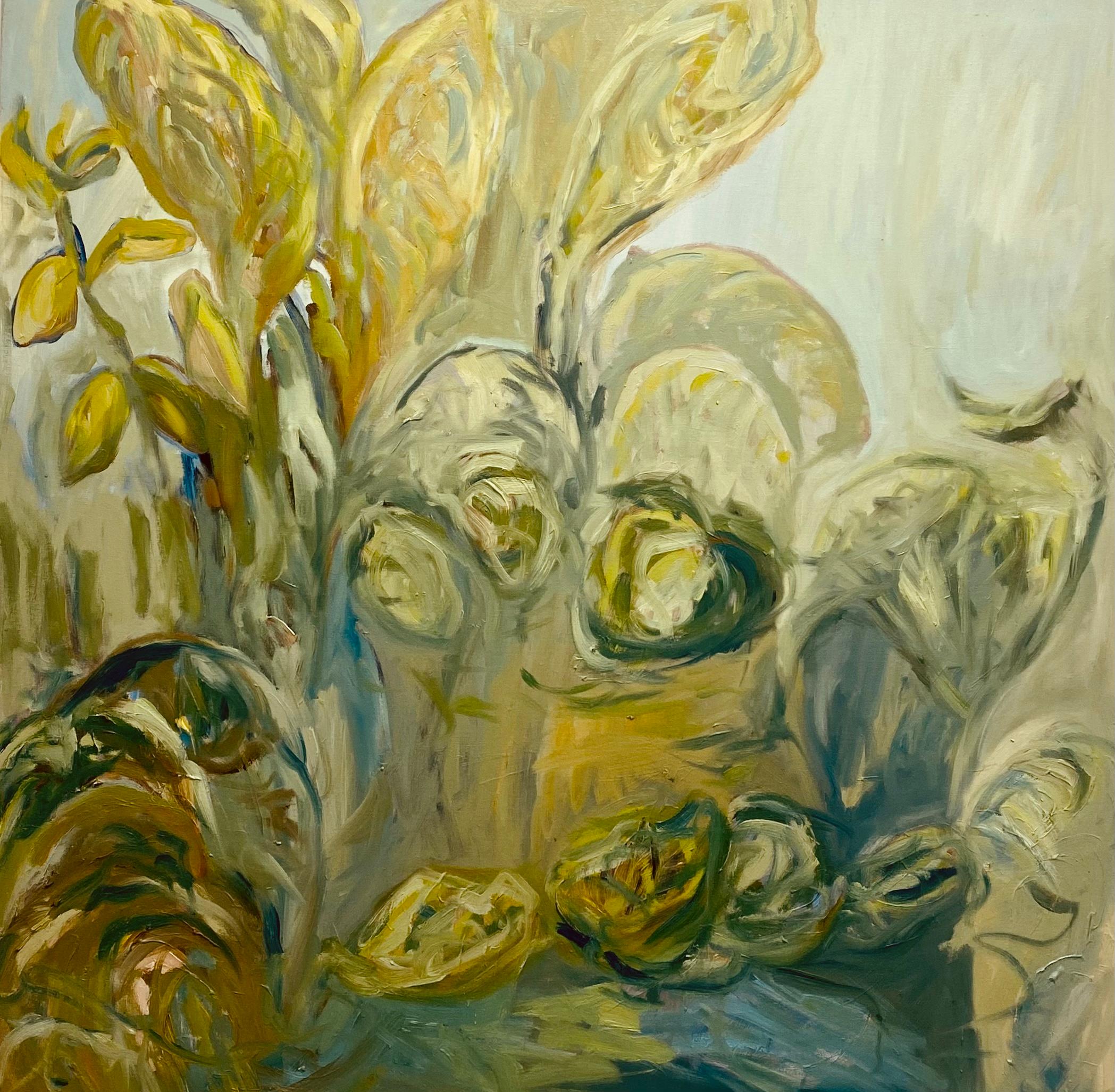 FRANCESCA OWEN - Sleeping Under A Lemon Yellow Sky. Large Expressionist ...