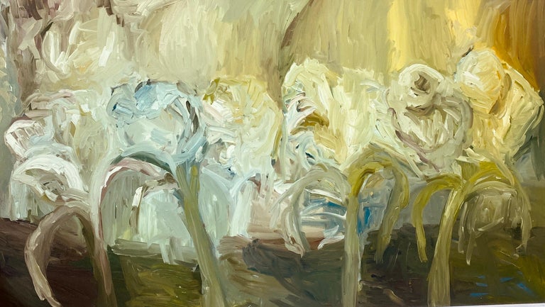 FRANCESCA OWEN - Monumental Flowers. Large Impressionist Floral Oil ...