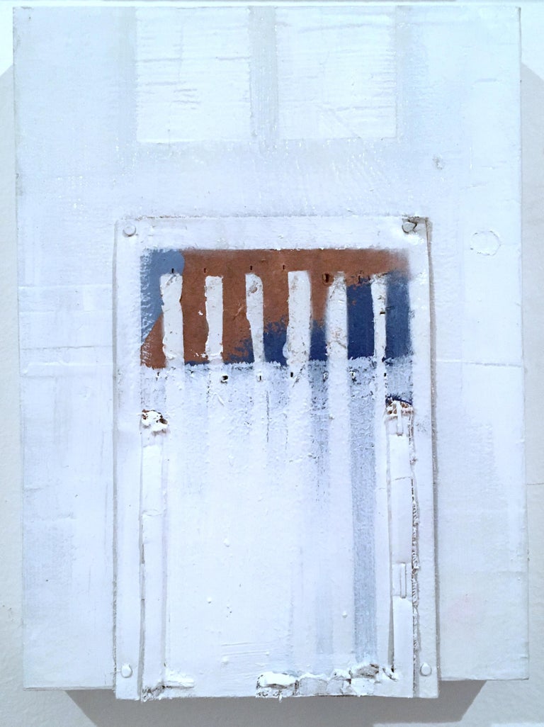 Francesca Reyes - "Door #11 (Relief)" Oil and paper on panel, abstract ...