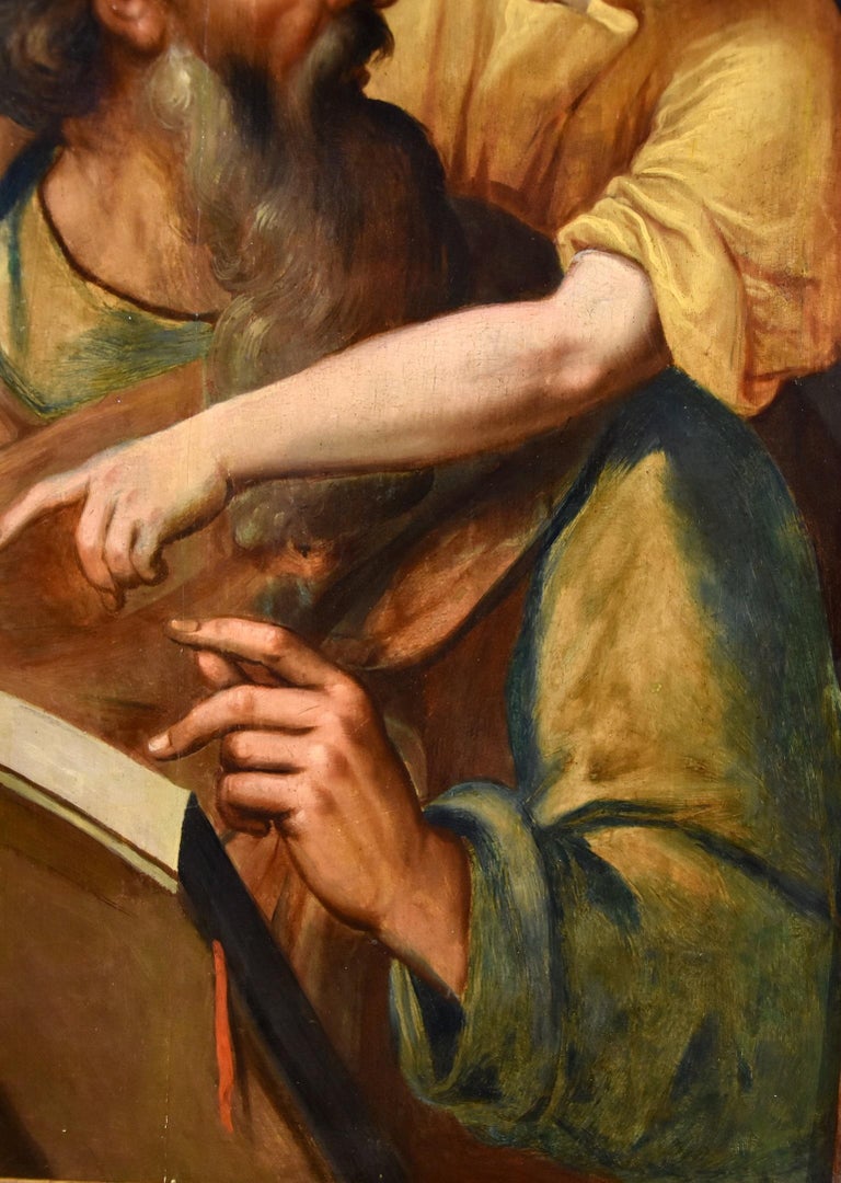 Saint Matthias Apostle 17th Century Tuscany Paint Oil on table Old ...