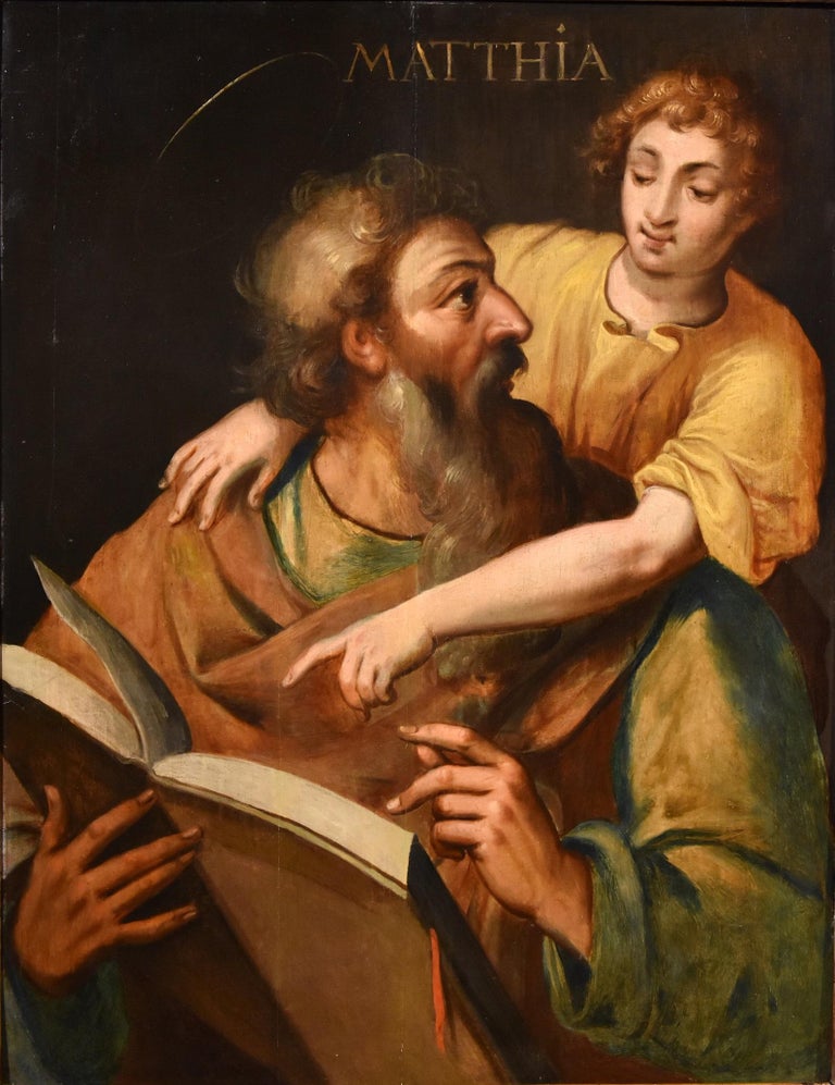 Saint Matthias Apostle 17th Century Tuscany Paint Oil on table Old ...