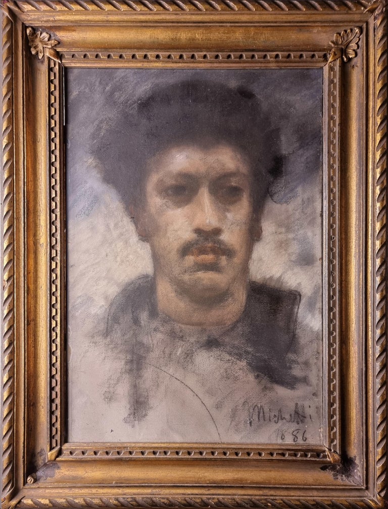 Francesco Paolo Michetti - Selfportrait, by Francesco Paolo Michetti ...