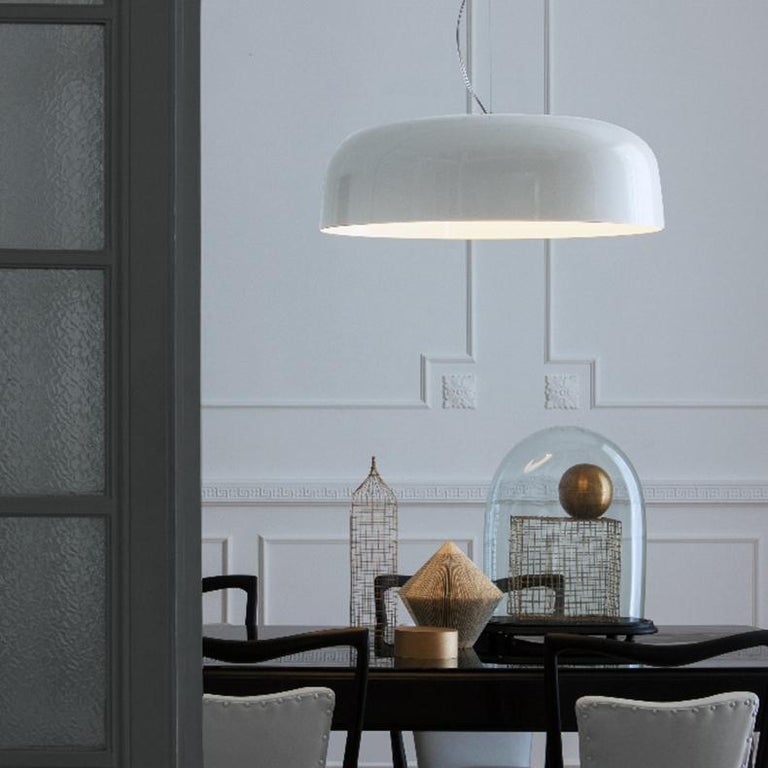 Francesco Rota Suspension Lamp 'Canopy' 422 White by Oluce For Sale at ...