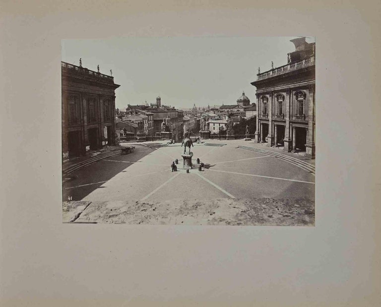 Francesco Sidoli - View of Campidoglio - Rome - Photograph by F. Sidoli ...