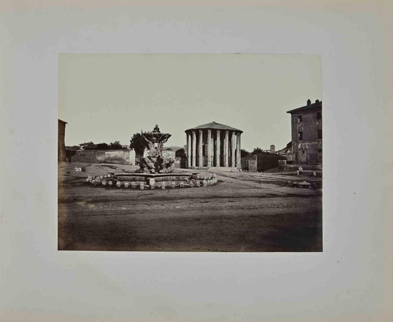 Francesco Sidoli - View of Temple of Vesta - Photograph by F. Sidoli ...