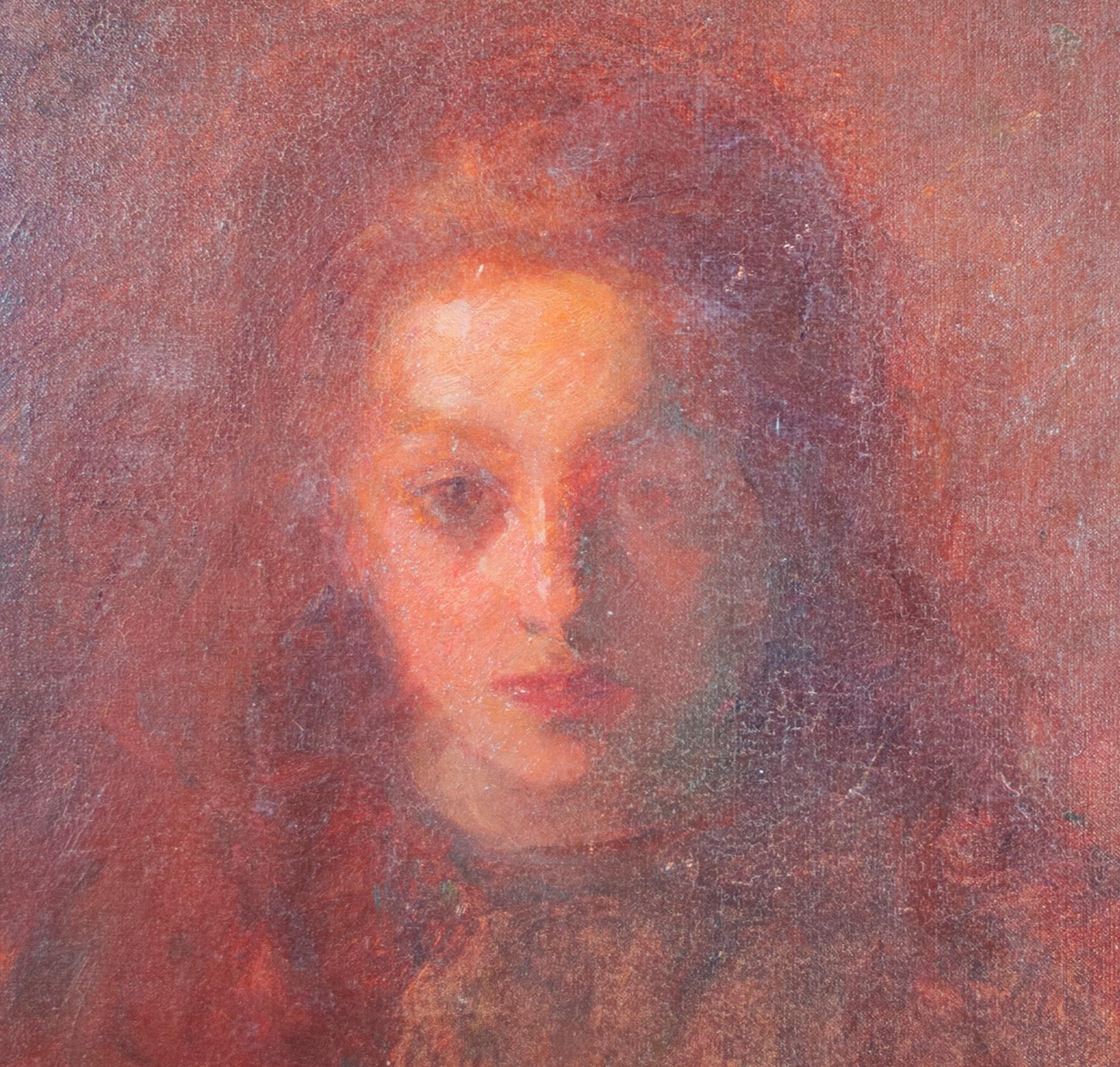 Francesco Spicuzza - 'Little Mary Spicuzza' signed oil painting of the ...