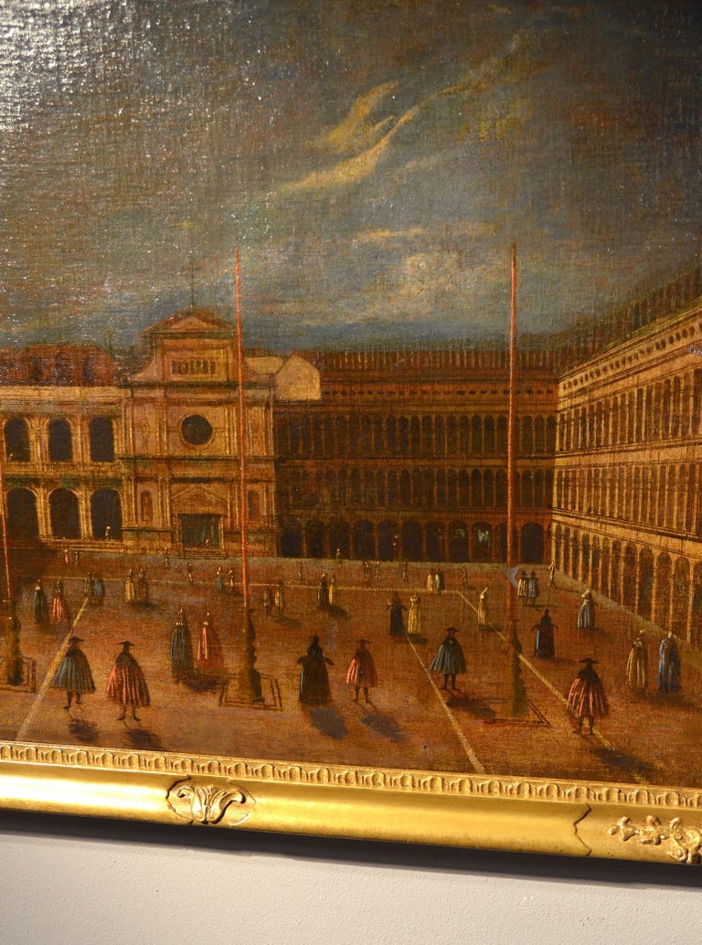 Venice See San Marco Tironi Paint Oil on canvas Old master 18/19th ...
