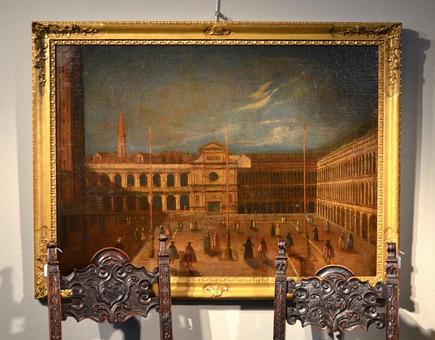 Venice See San Marco Tironi Paint Oil on canvas Old master 18/19th ...