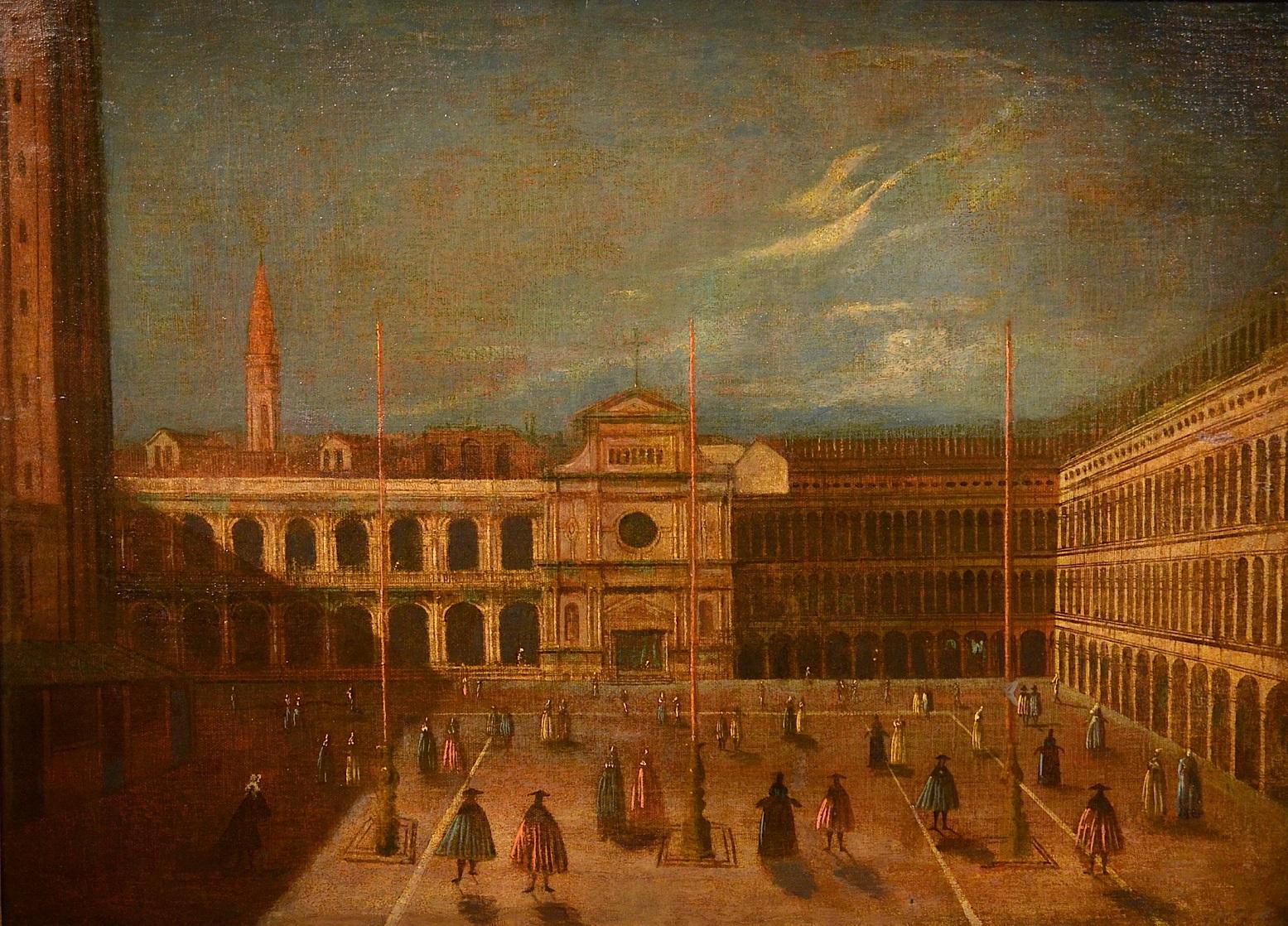 Venice See San Marco Tironi Paint Oil on canvas Old master 18/19th ...
