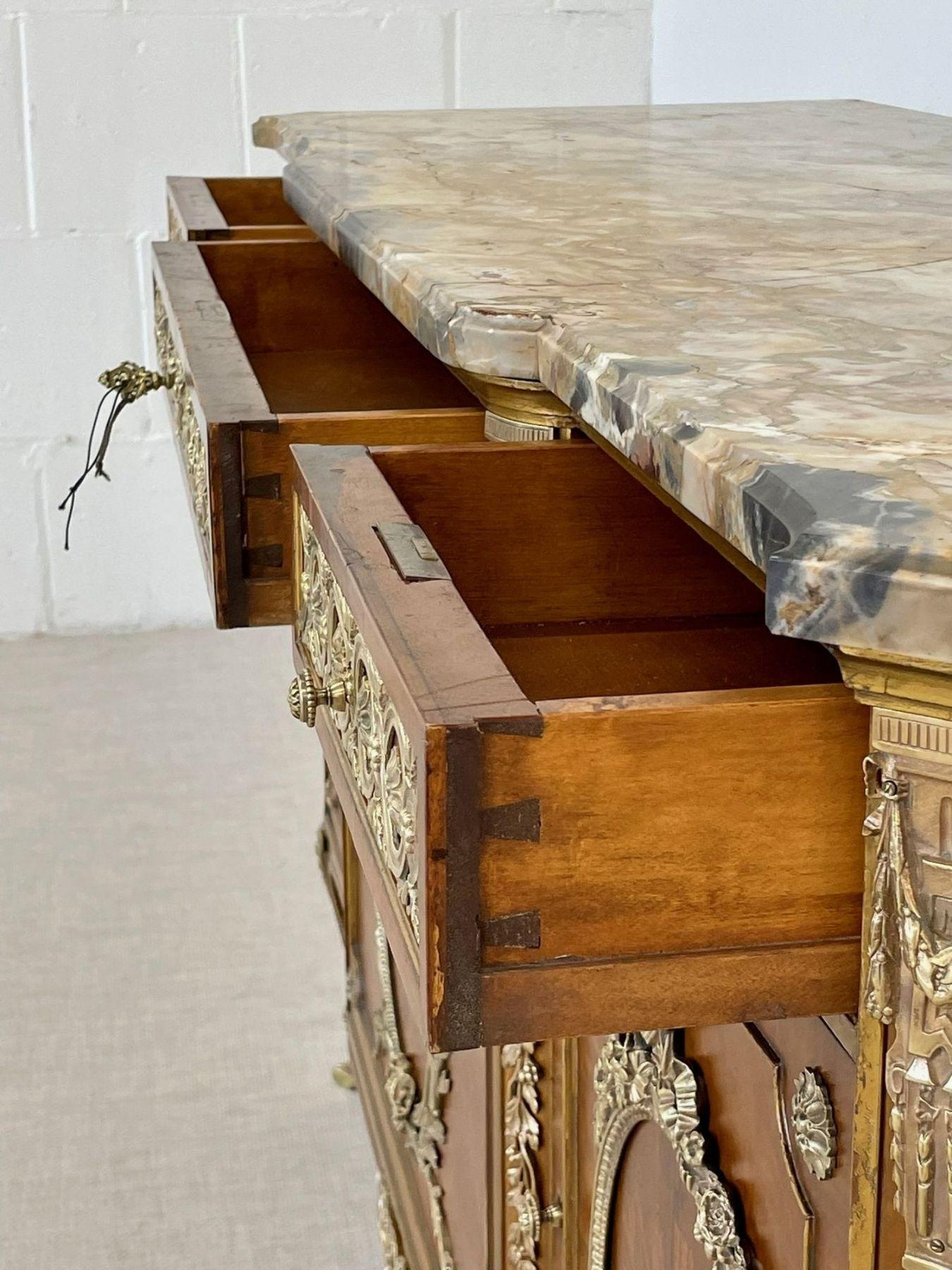 Francios Linke Louis XV Style French Commode / Sideboard, Satinwood ...