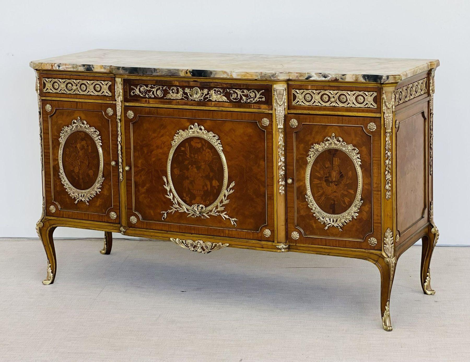 Francios Linke Louis XV Style French Commode / Sideboard, Satinwood ...
