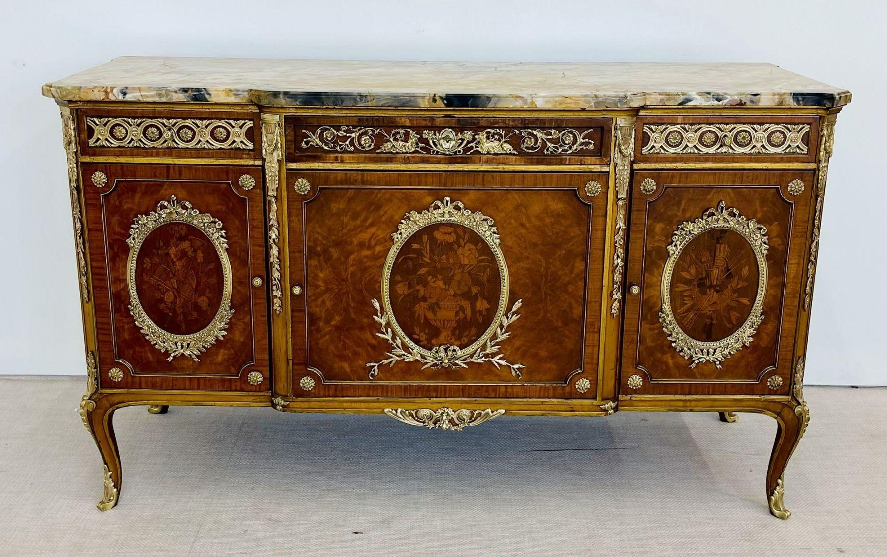 Francios Linke Louis XV Style French Commode / Sideboard, Satinwood ...