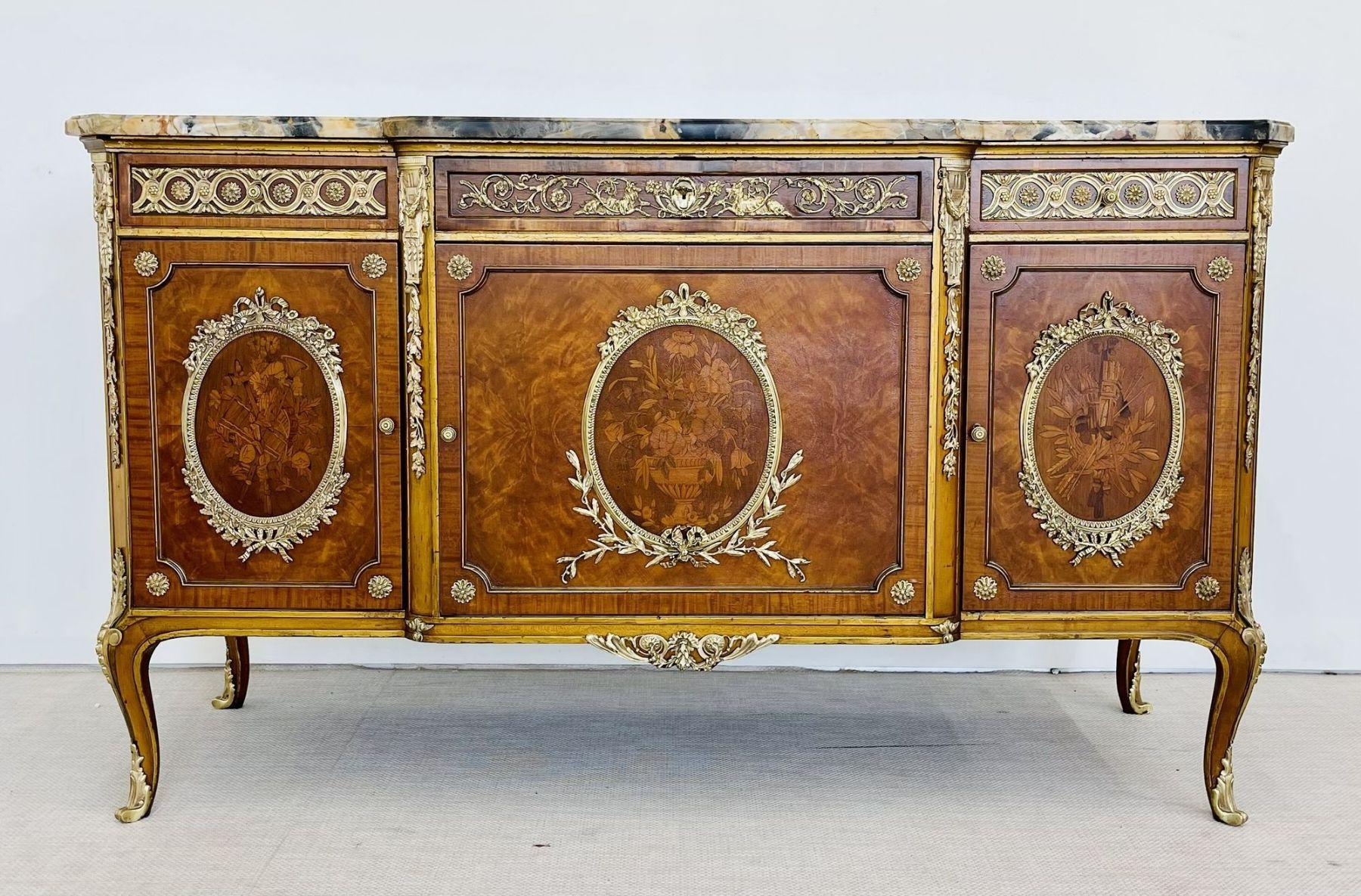 Francios Linke Louis XV Style French Commode / Sideboard, Satinwood ...