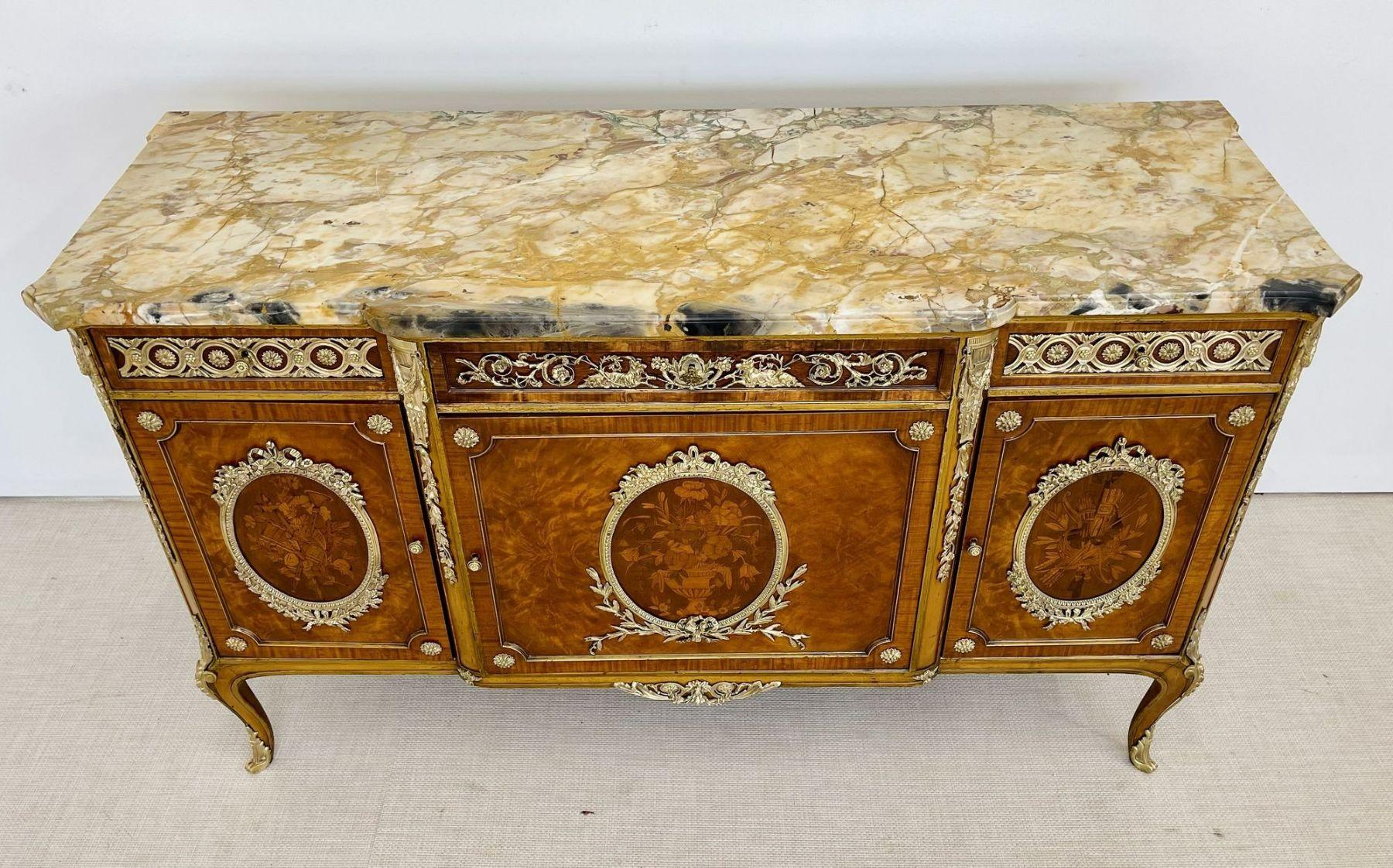 Francios Linke Louis XV Style French Commode / Sideboard, Satinwood ...