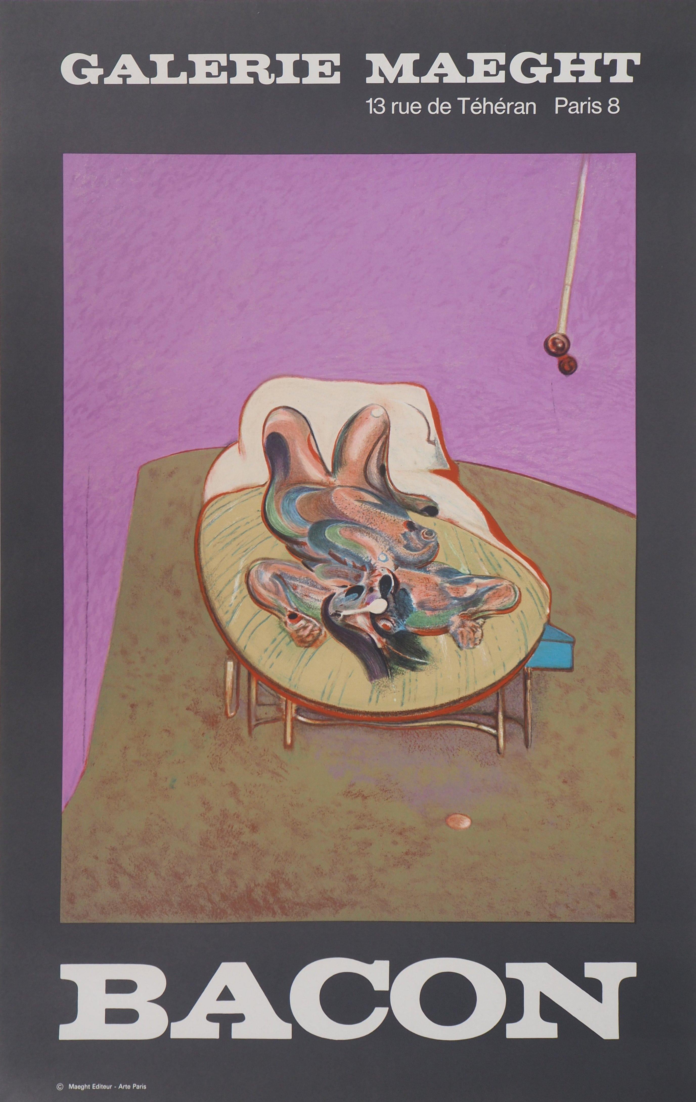 Francis Bacon - FIGURE WRITING REFLECTED ON MIRROR For Sale at 1stDibs