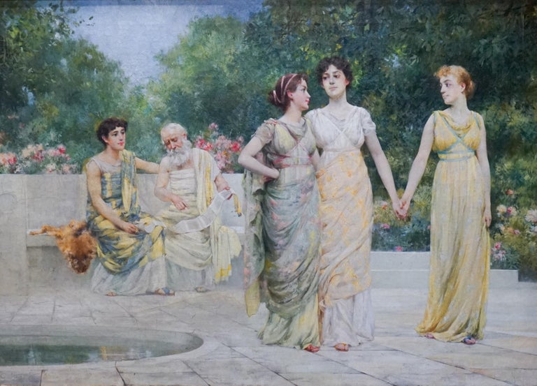 Francis Coates Jones - Belle Époque - Femme grecque avec robes Empire ...