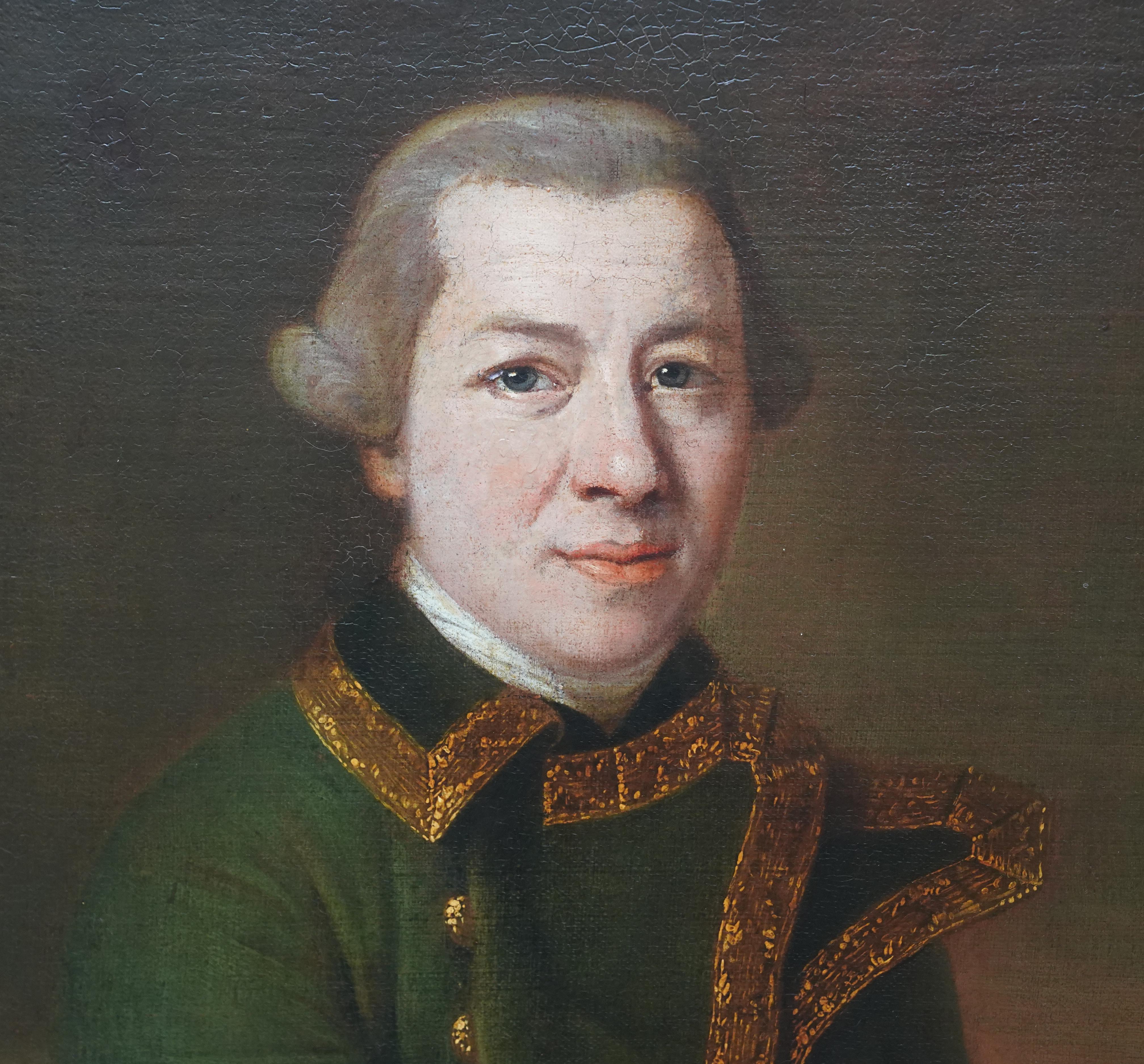 Francis Cotes - Portrait of a Gentleman in Green Coat -British 18thC ...