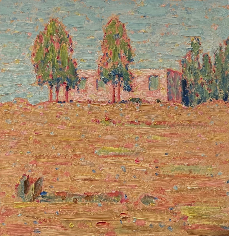 Francis Draper Jr. - Santa Barbara California Adobe House and Trees in ...