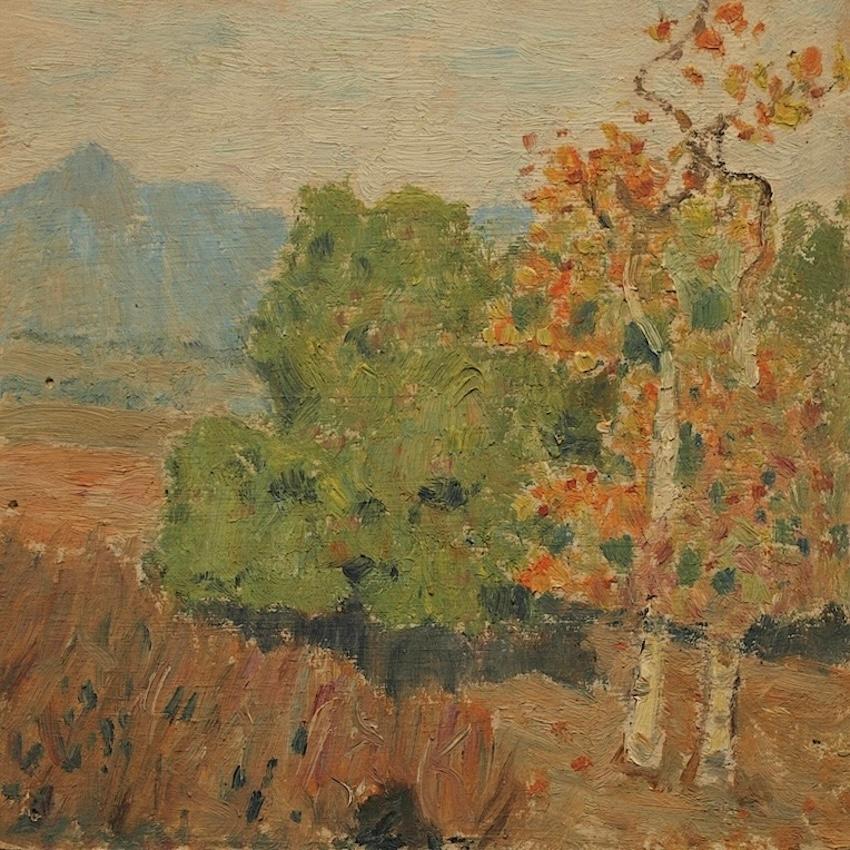 L. G. West - Native American Camp by the Lake - Landscape at 1stDibs ...