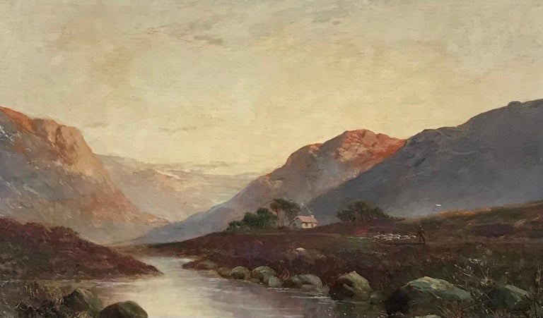 Francis E. Jamieson - Antique Scottish Highlands Cottage in Mountain ...