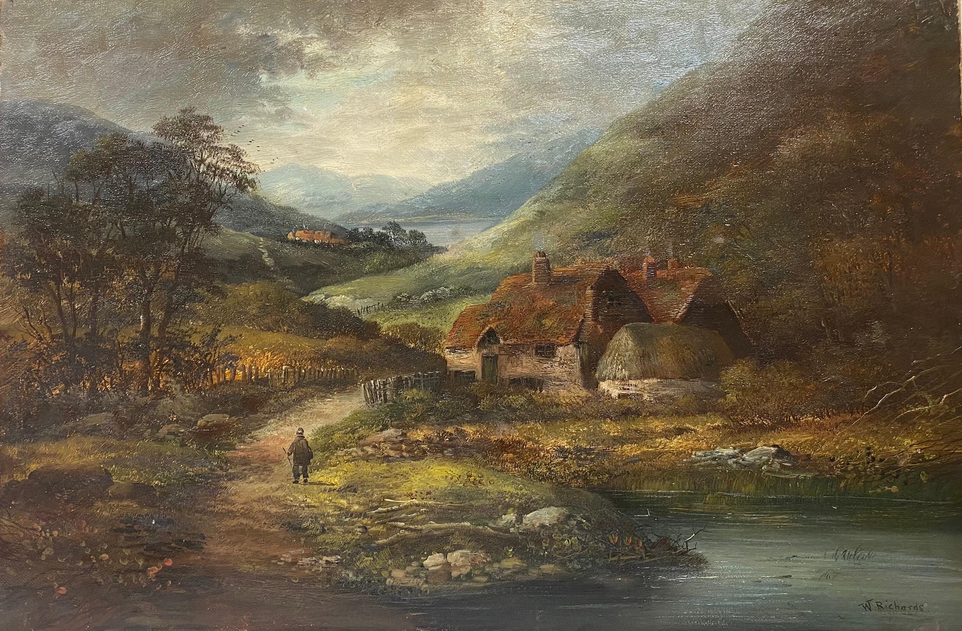 Francis E. Jamieson - Loch Katrine 1926, Antique Scottish Oil Painting ...