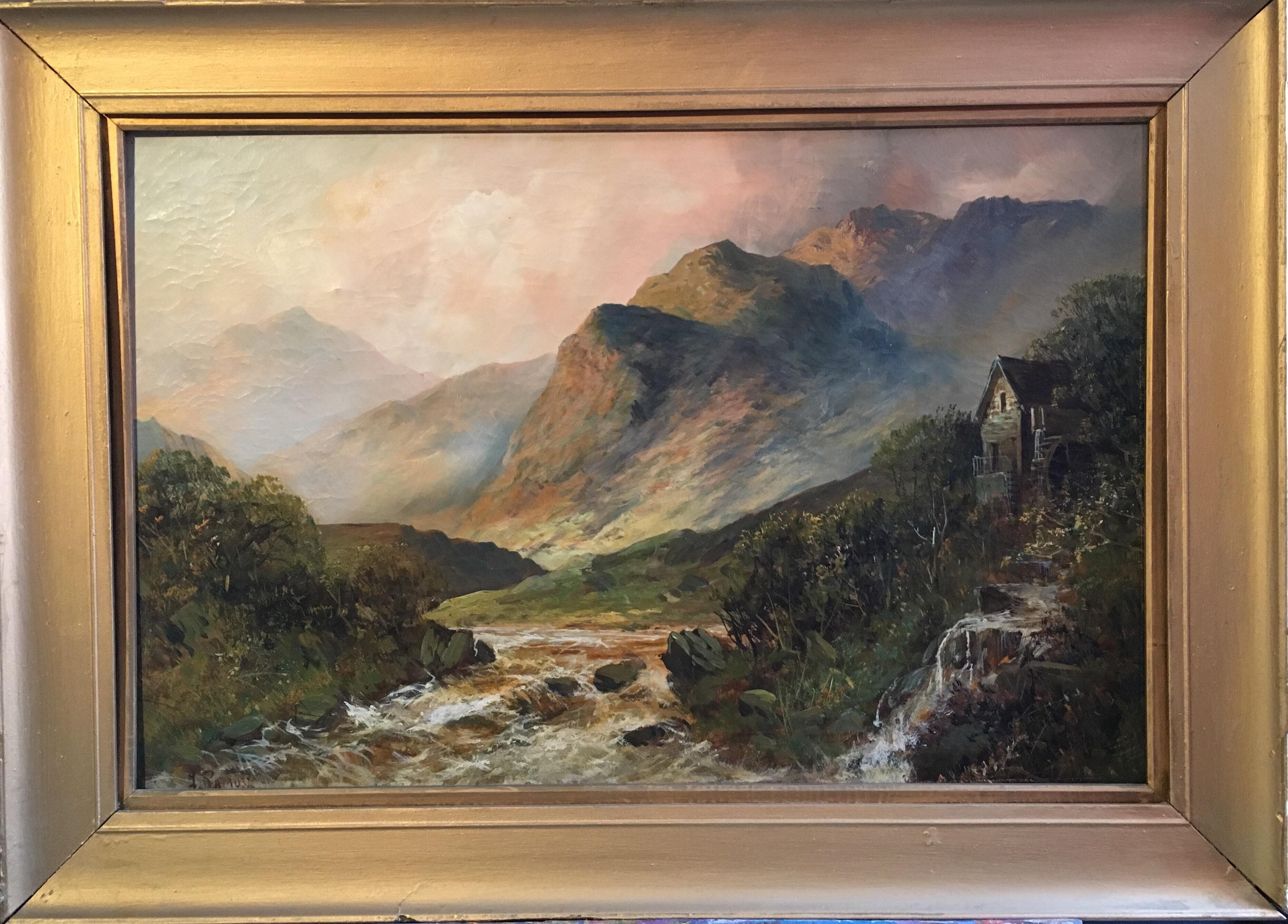 Francis E. Jamieson - Antique Scottish Highlands Oil Painting Flowing ...