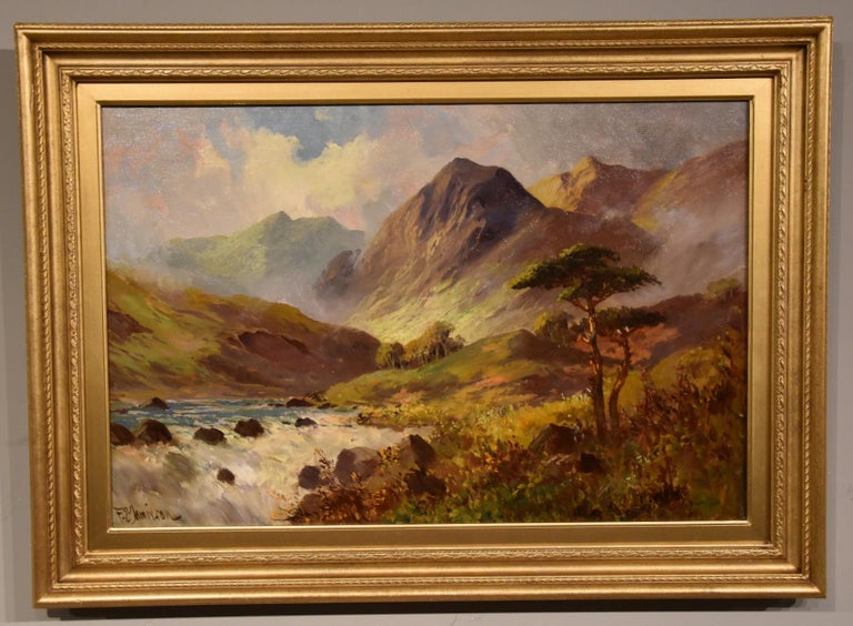 Francis E. Jamieson - Oil Painting by FRANCIS E. JAMIESON “Brora Falls ...