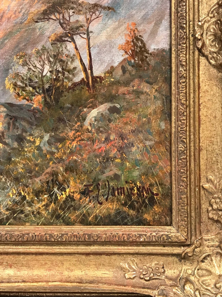 Francis E. Jamieson - Romantic Scottish Highlands Antique Oil Painting ...