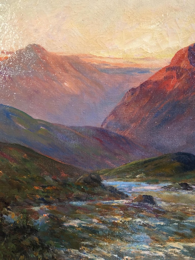 Francis E. Jamieson - The Old Mill, Allan Water, Sunset Antique ...