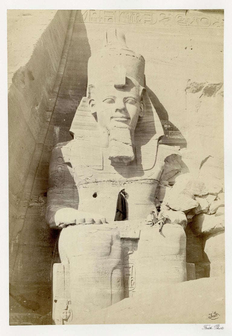 Francis Frith - Colossal Figure at Abou Simbel, Nubia For Sale at 1stDibs