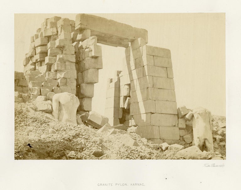 Francis Frith - Granite Pylon, Karnac For Sale at 1stDibs