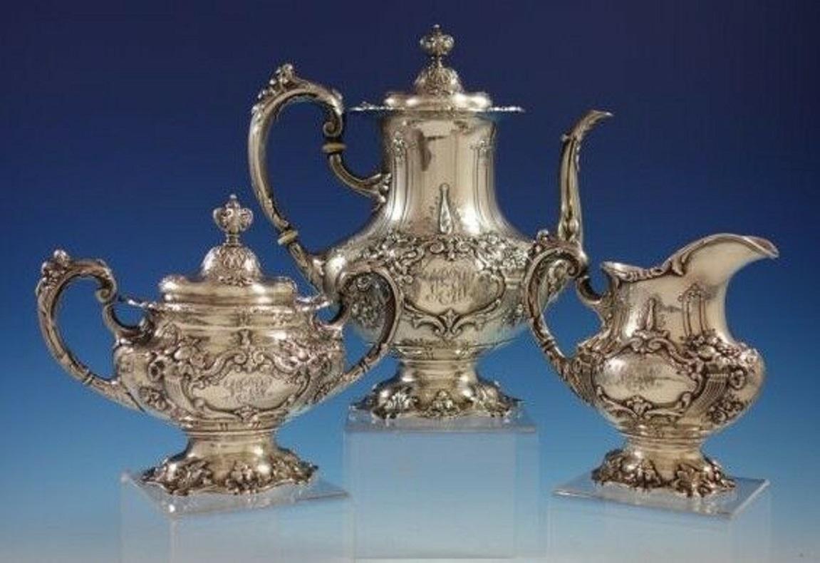 Francis I by Reed and Barton Sterling Silver Tea Set 3pc #570A/#571A ...