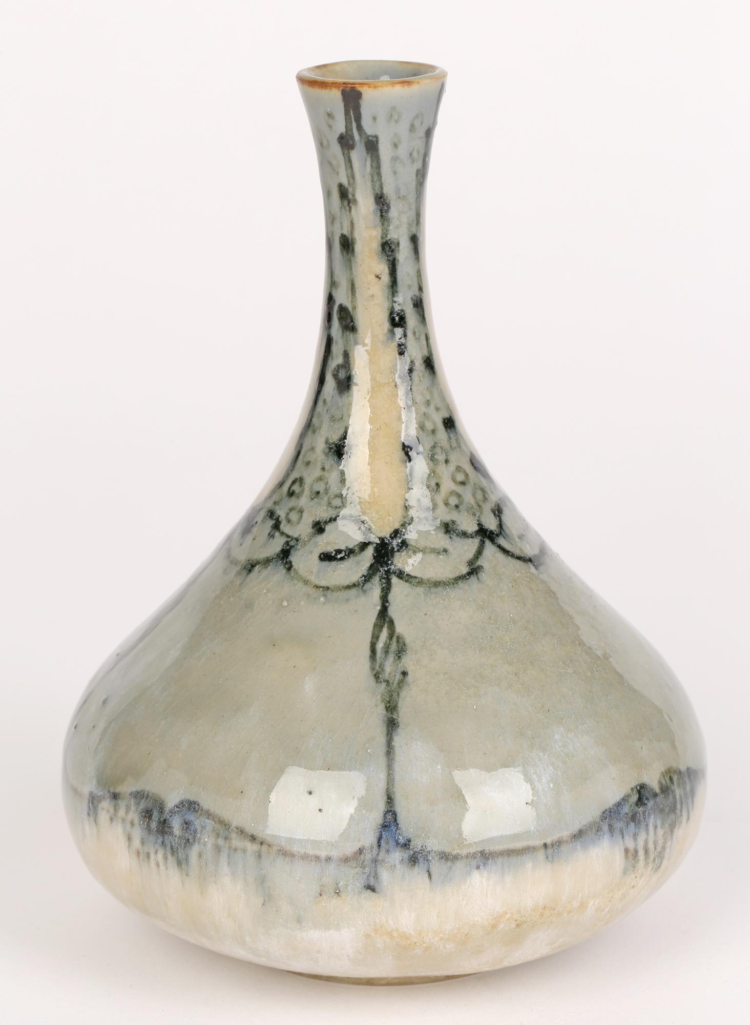 Francis Pope for Doulton Lambeth Art Nouveau Stylized Art Pottery Vase ...