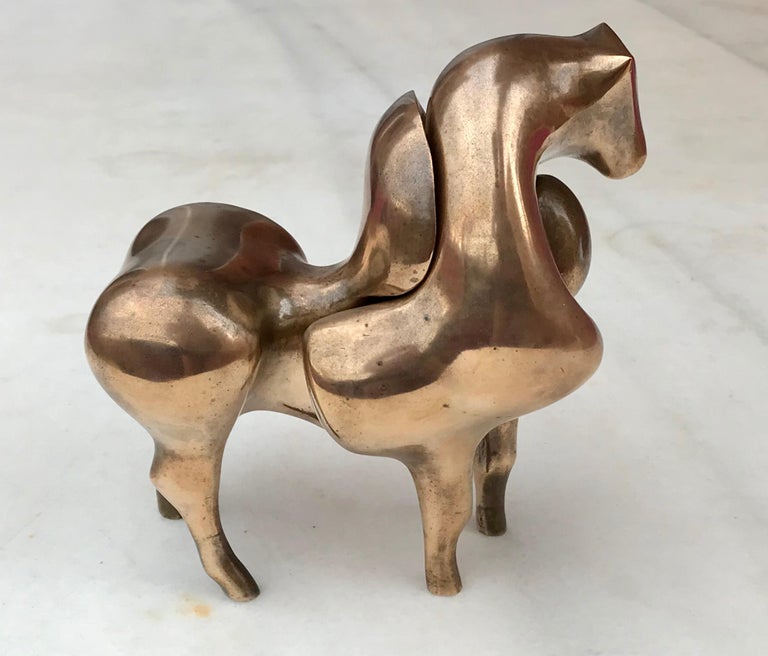 Francisco Baron Two Part Bull Bronze Sculpture at 1stDibs