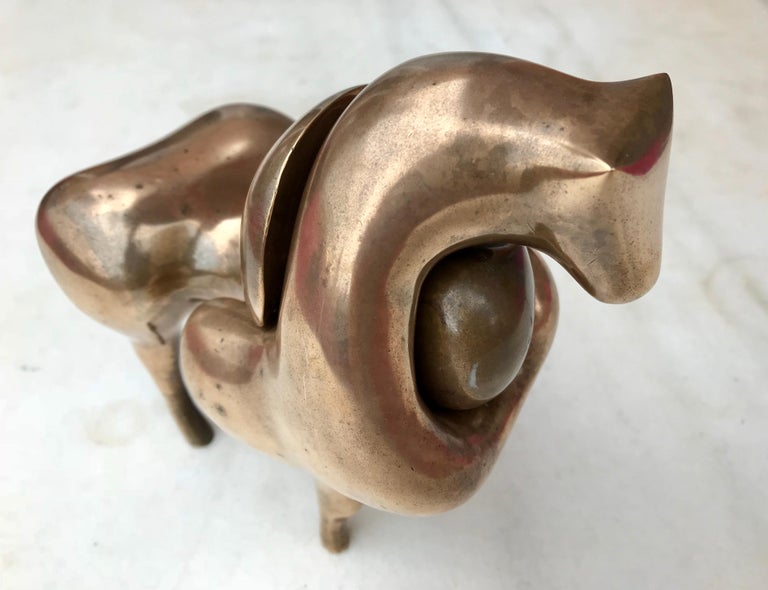 Francisco Baron Two Part Bull Bronze Sculpture at 1stDibs