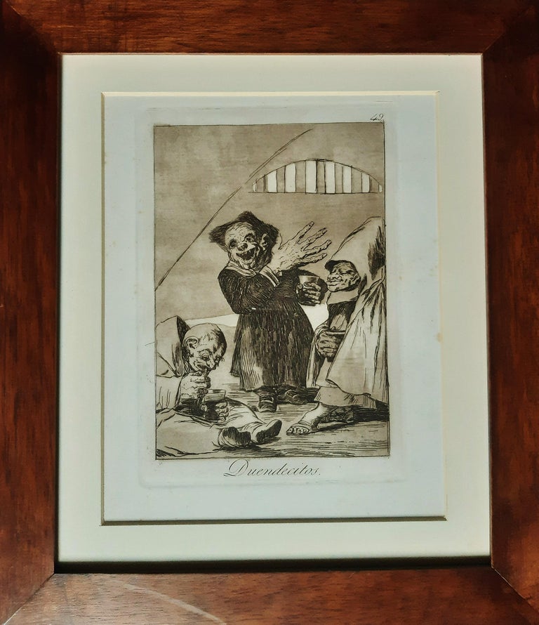 Francisco Goya - Duendecitos - Original Etching by Francisco Goya ...