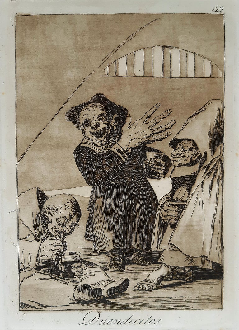 Francisco Goya - Duendecitos - Original Etching by Francisco Goya ...