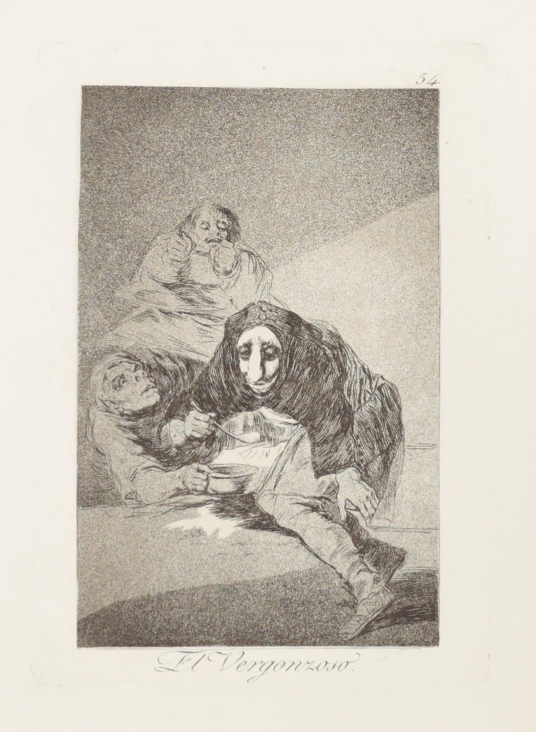 Francisco Goya - El Vergonzoso (Plate 54) (Los Caprichos Series) For ...