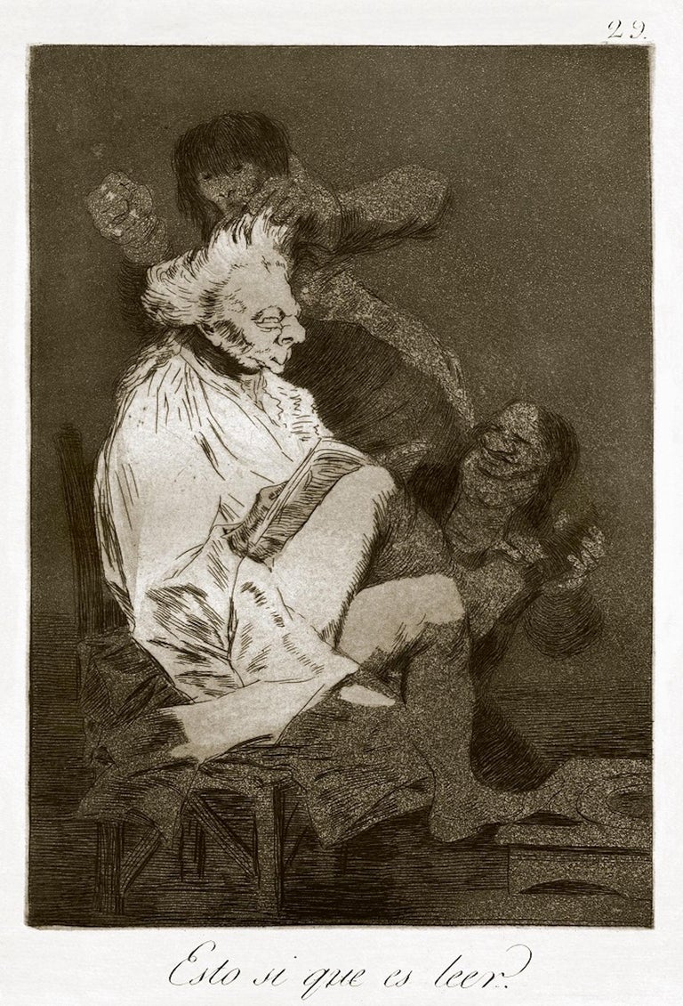 Francisco Goya - Esto sí Que es Leer - Origina Etching by Francisco ...