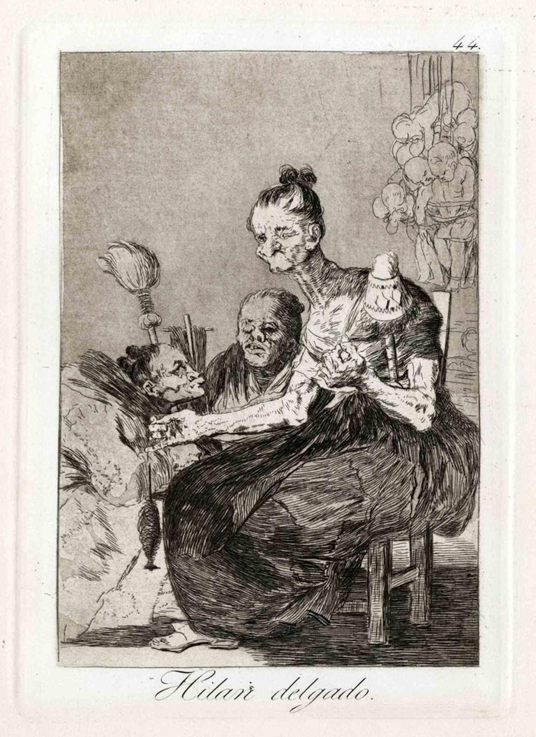 Francisco Goya - Gravure d'origine de Hilan Delgado par Francisco Goya ...