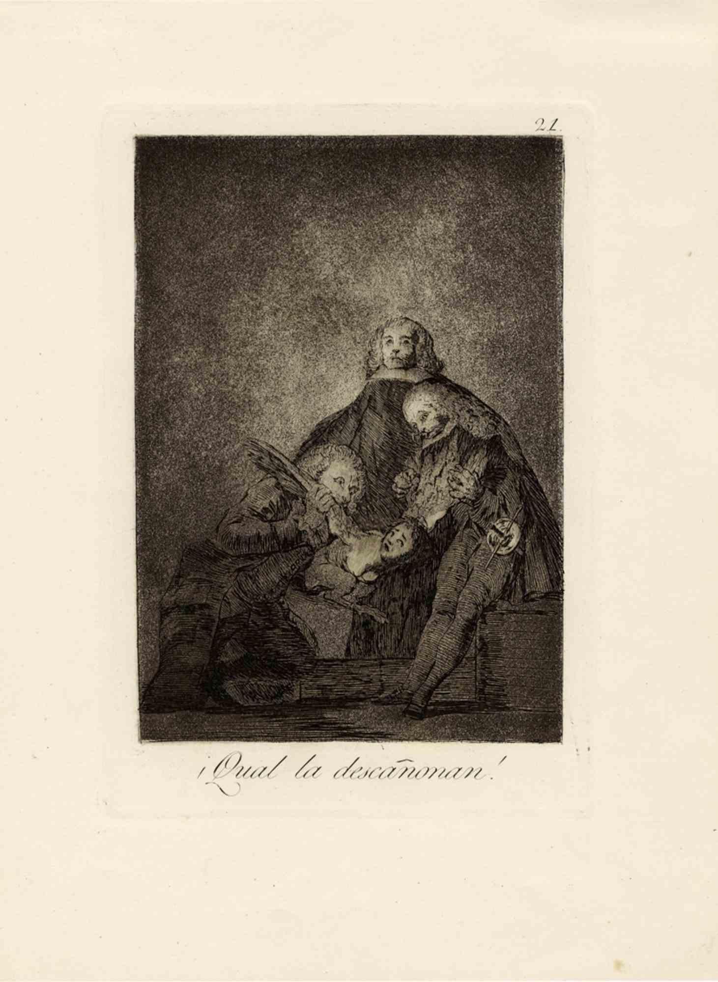 Francisco Goya - Linda Maestra from Los Caprichos - Original Etching by ...