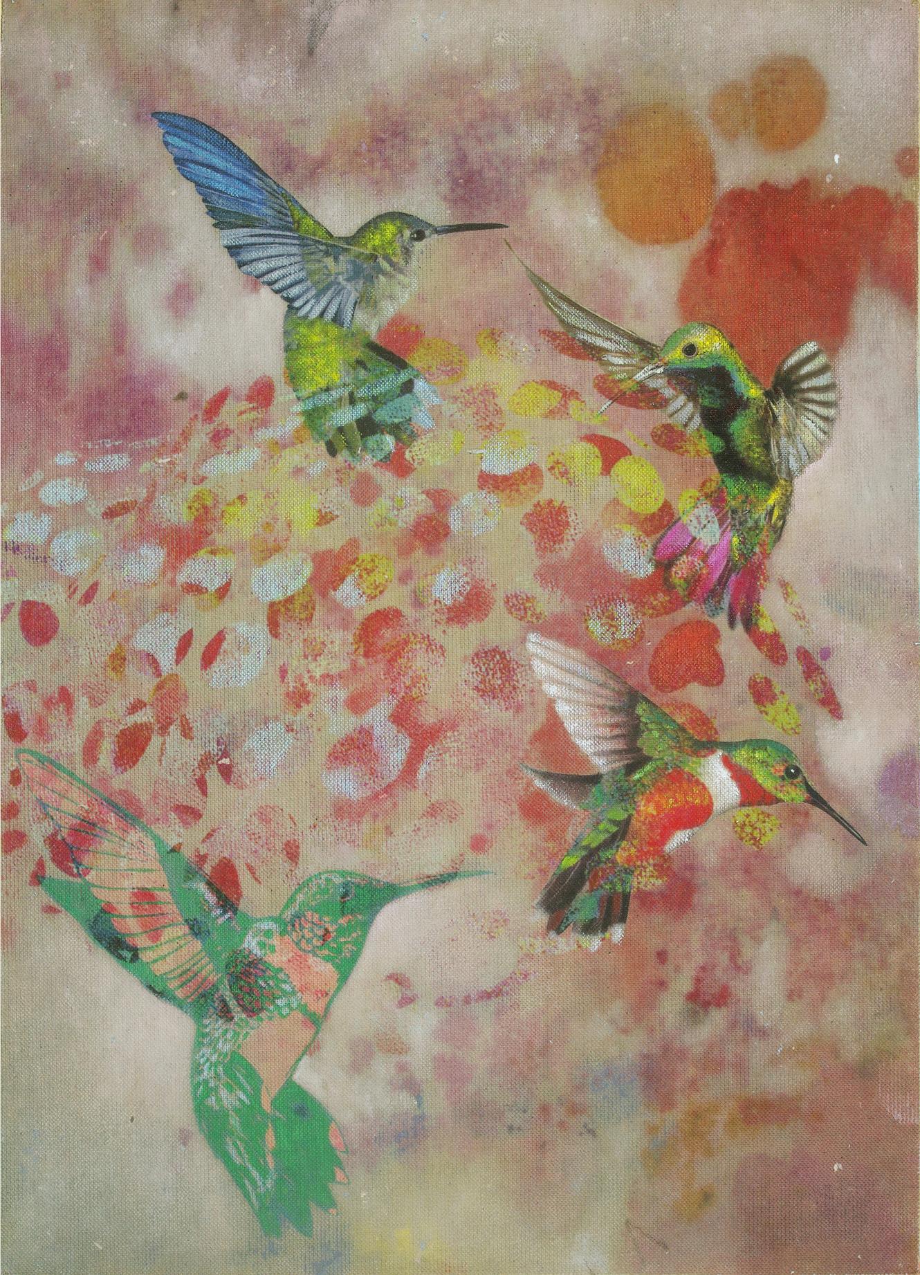 Francisco Nicolás - Birds 007- Contemporary, Abstract, Expressionist ...