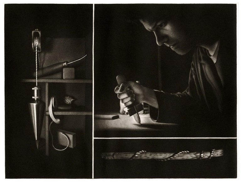 Francisco Souto - Settling II Homage to the Mezzotint (Self Portrait of ...