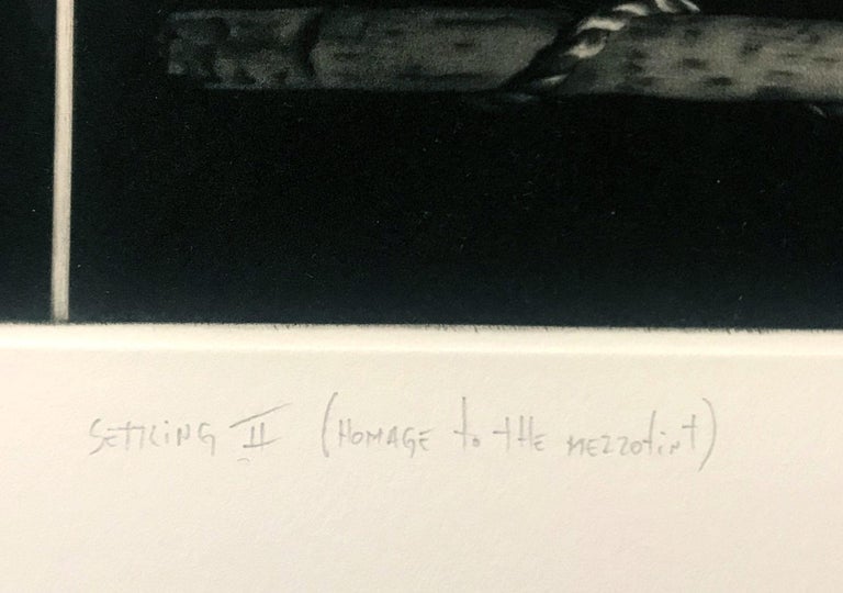 Francisco Souto - Settling II Homage to the Mezzotint (Self Portrait of ...