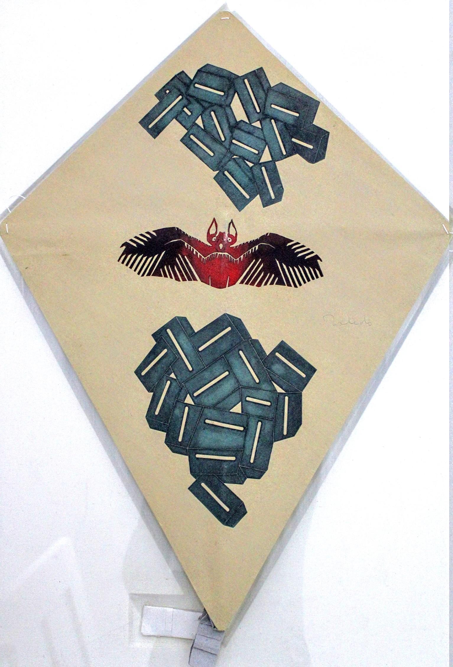 Rudolf Freund - Rudolf Freund, "Early Man", Mixed Media, 1950's For ...