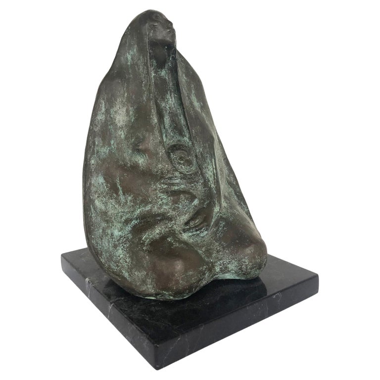 Francisco Zúñiga Bronze Patinated Sculpture on Marble Base For Sale at ...