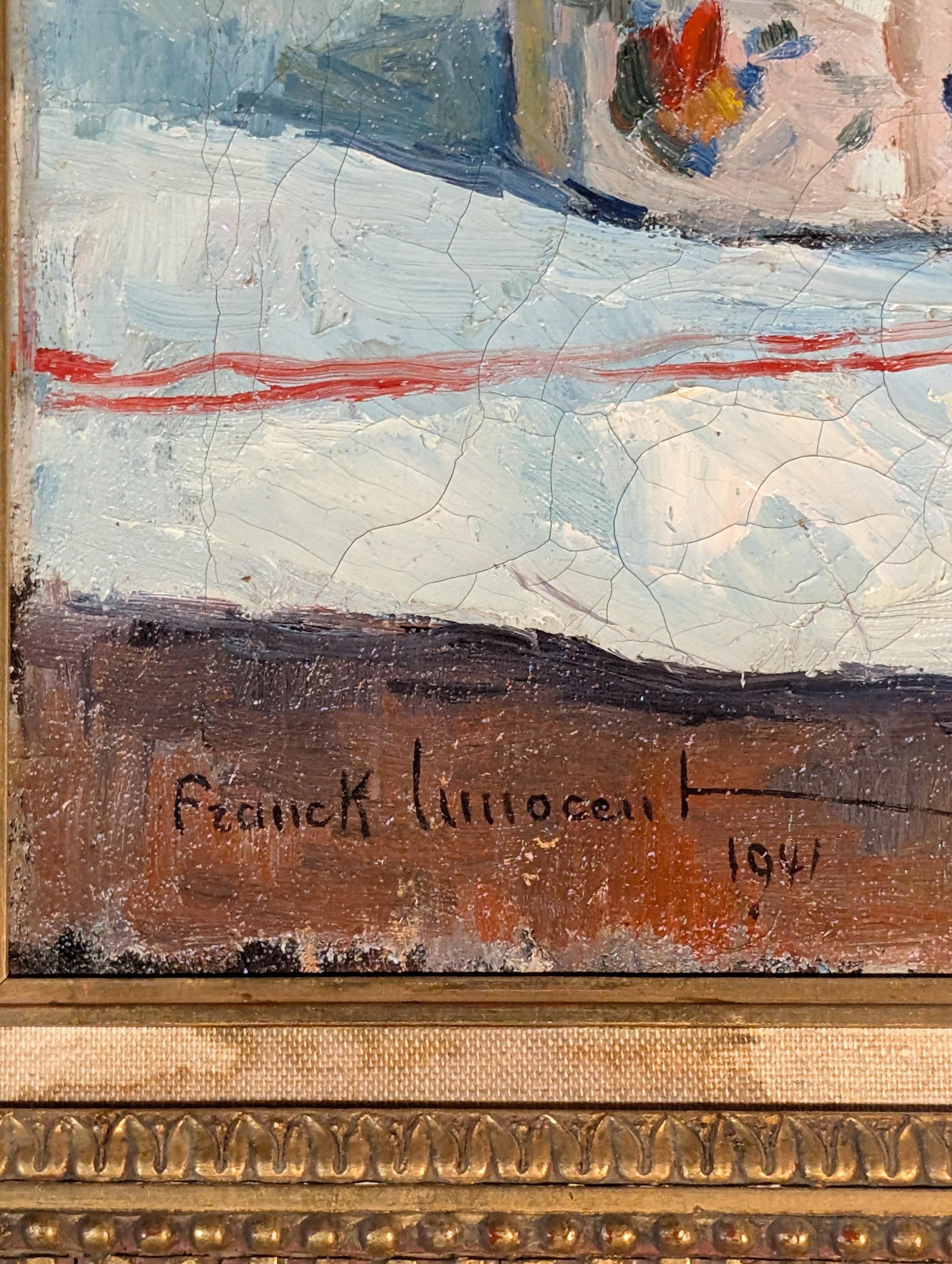 Franck Innocent - French Normandy School Post-Impressionist Oil on ...
